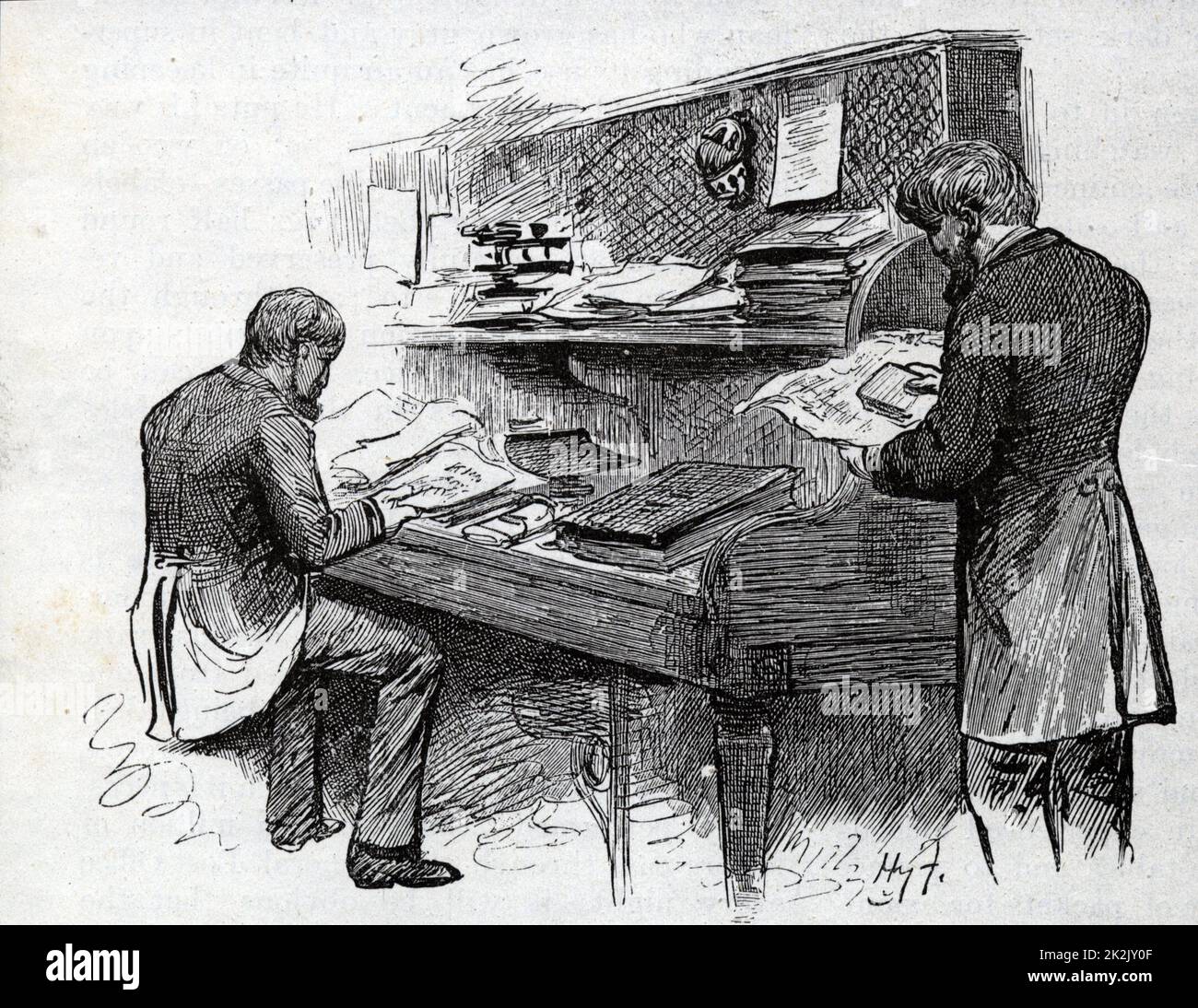 'Opening random packets of newspapers to check they contained letters ...