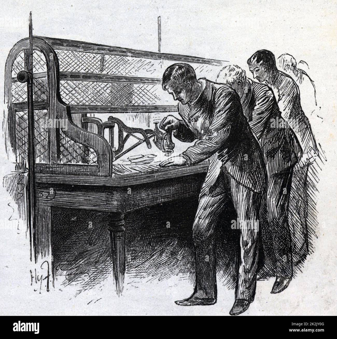 'Franking letters, the General Post Office, St Martin's le Grand ...