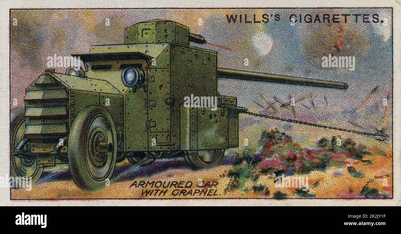 Military Motors Series, 1916: British Armoured Car with Grapnel Stock ...