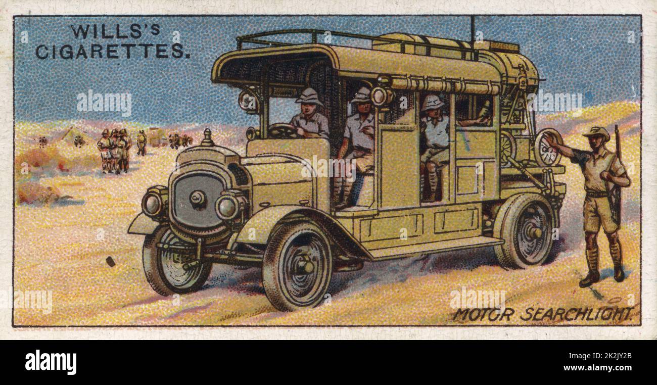 Military Motors series, 1916: African Motor Searchlight Stock Photo - Alamy