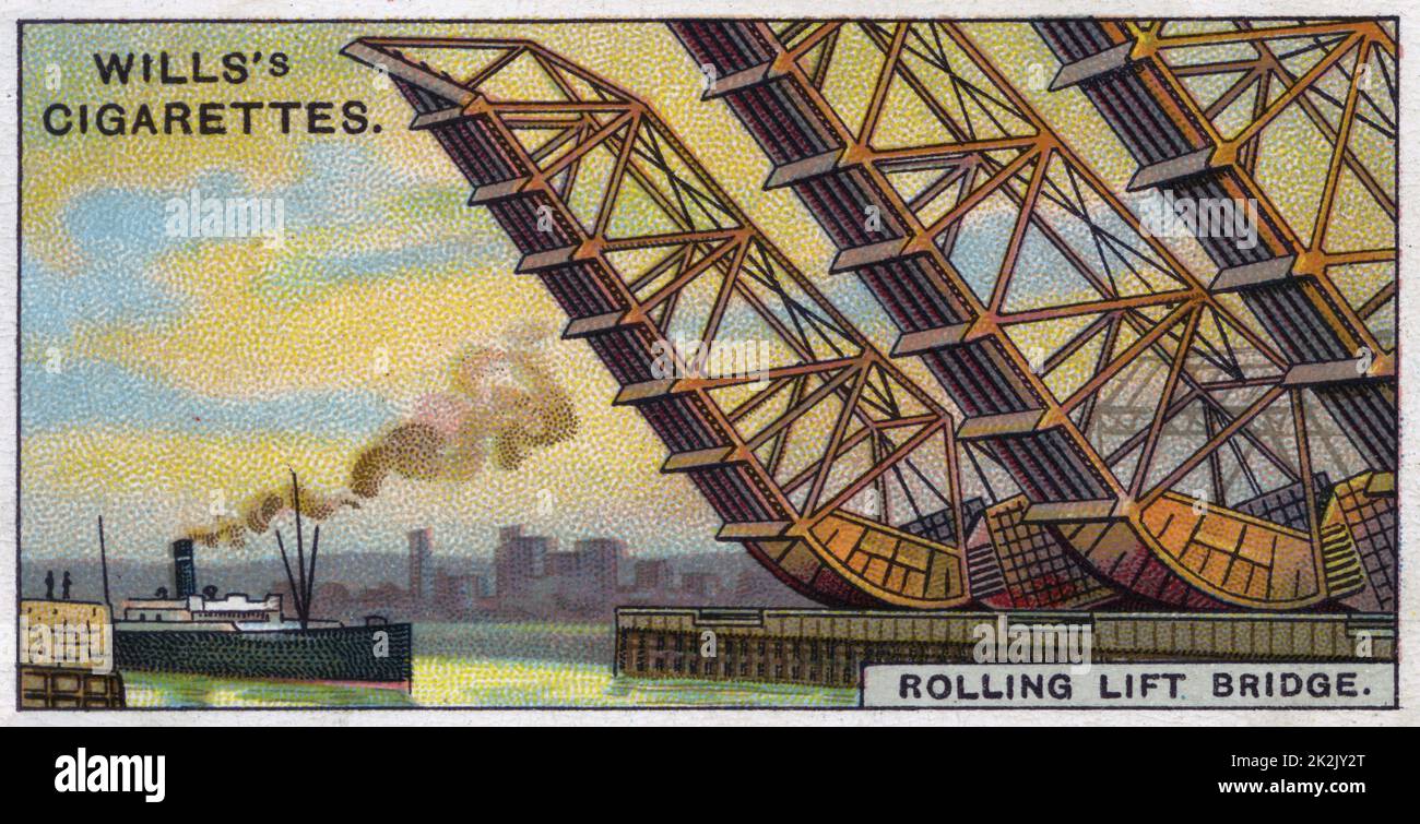 Engineering Wonders, 1927: Scherzer Rolling Lift Bridge Stock Photo - Alamy