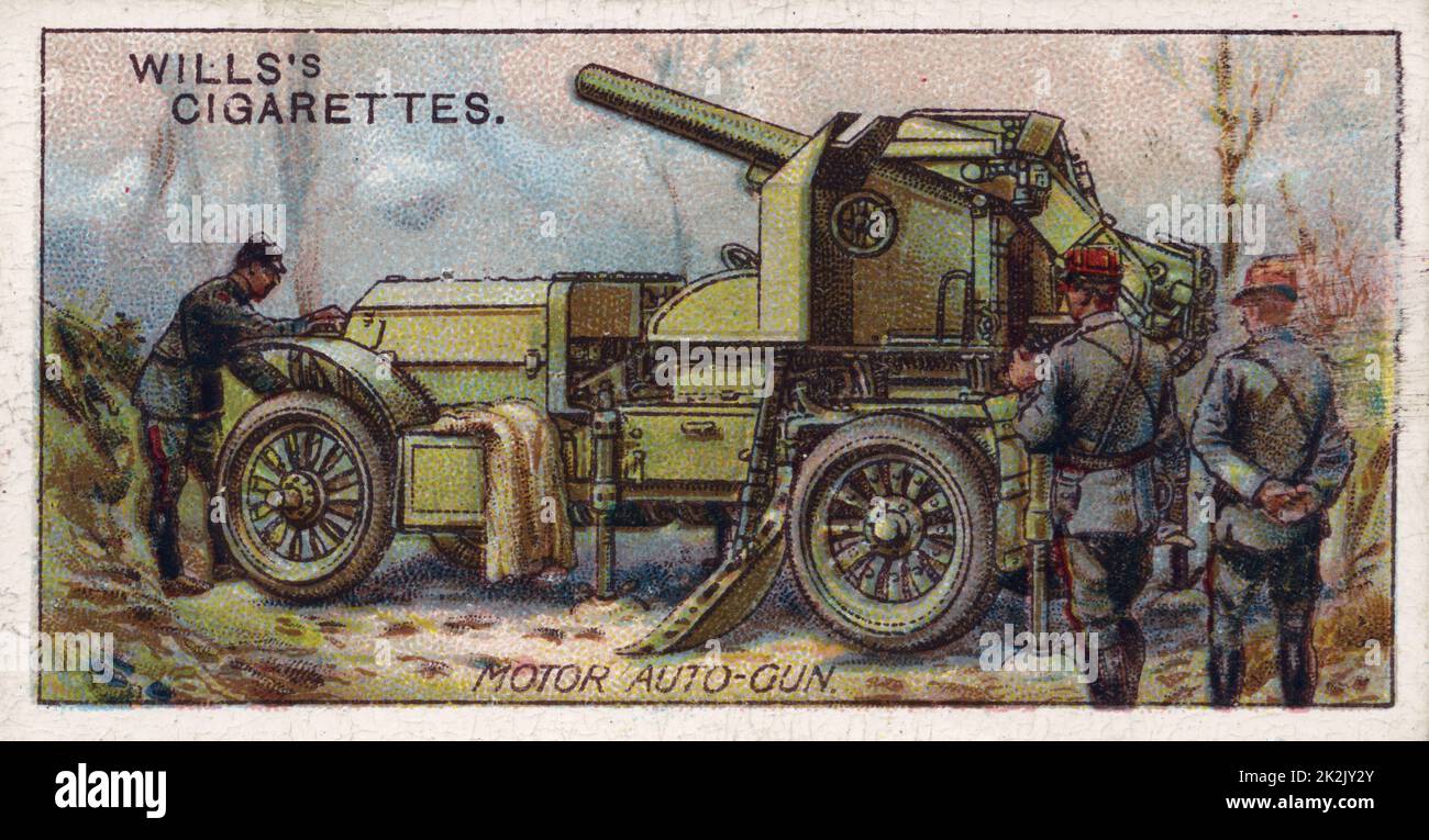 Military Motors series, 1916: French Motor Auto-Gun Stock Photo - Alamy
