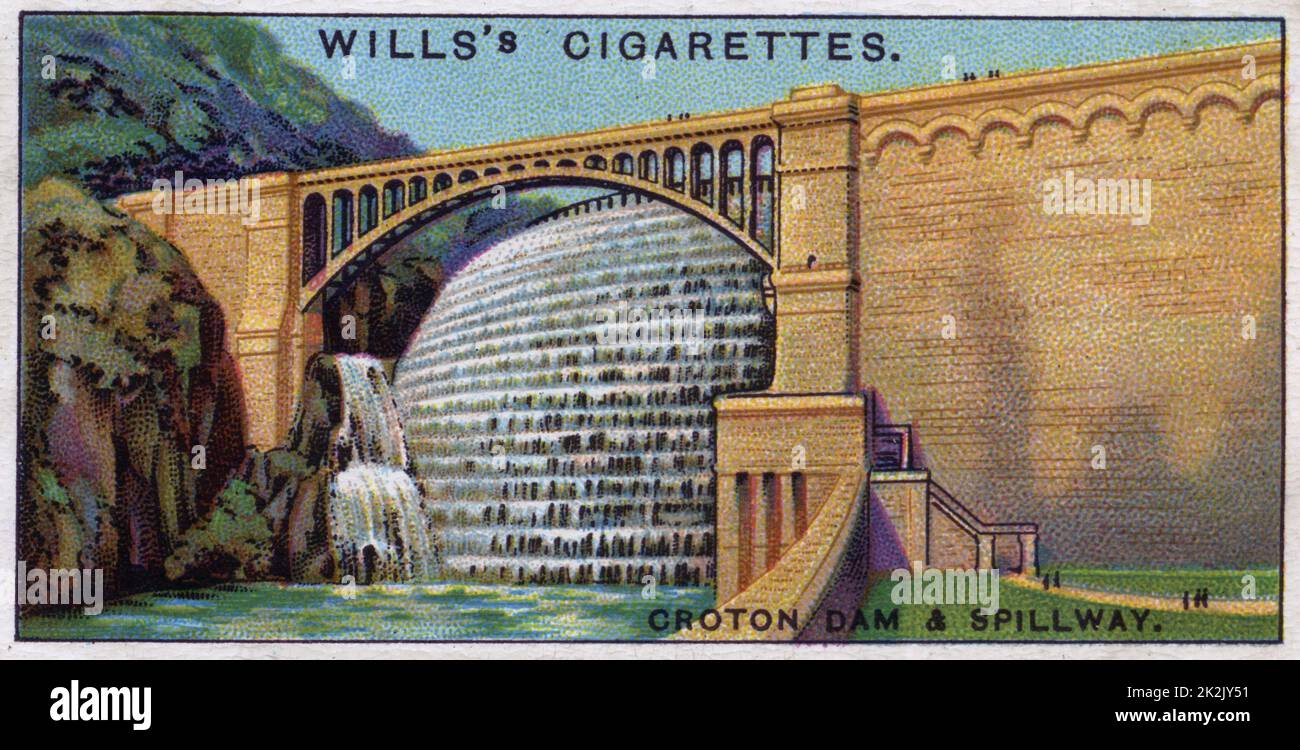 Engineering Wonders, 1927: Croton Dam and Spillway, USA Stock Photo - Alamy