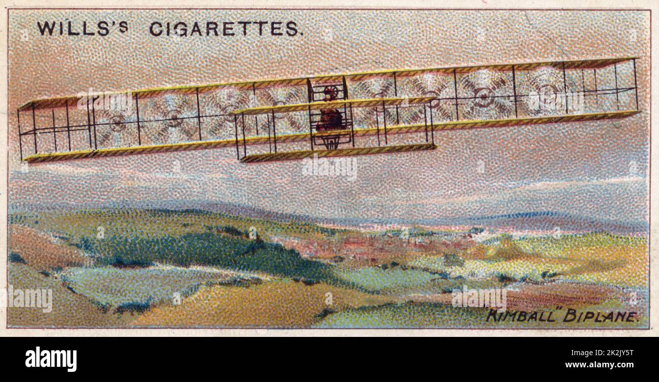 Aviation, 1910: American biplane 'Kimball', 1909 Stock Photo - Alamy