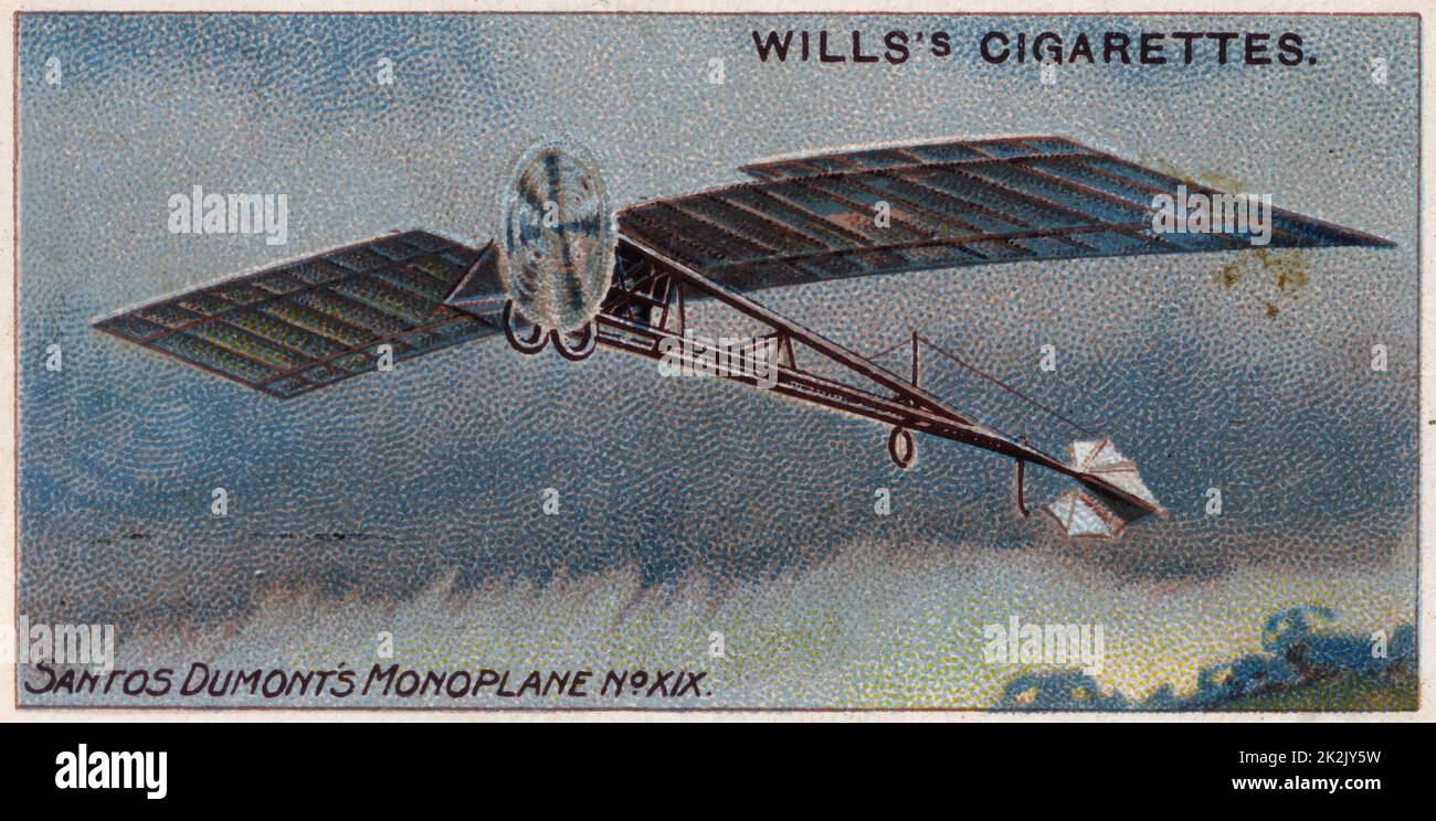 Aviation, 1910: Santos-Dumont's Monoplane No. XIX, 1909 Stock Photo - Alamy