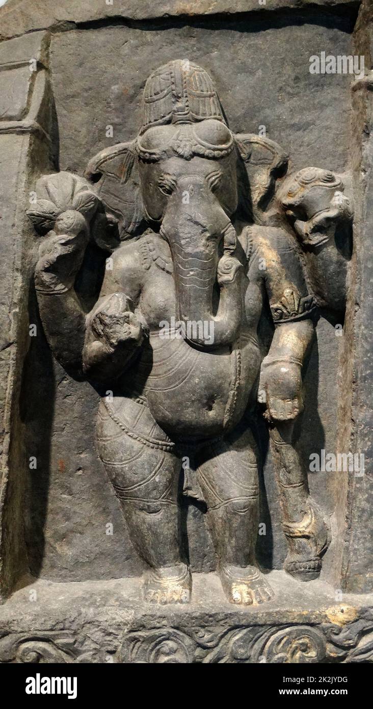 Lintel of Ganesha and the eight Dikpalas, Eastern India, 1000-1100 AD ...