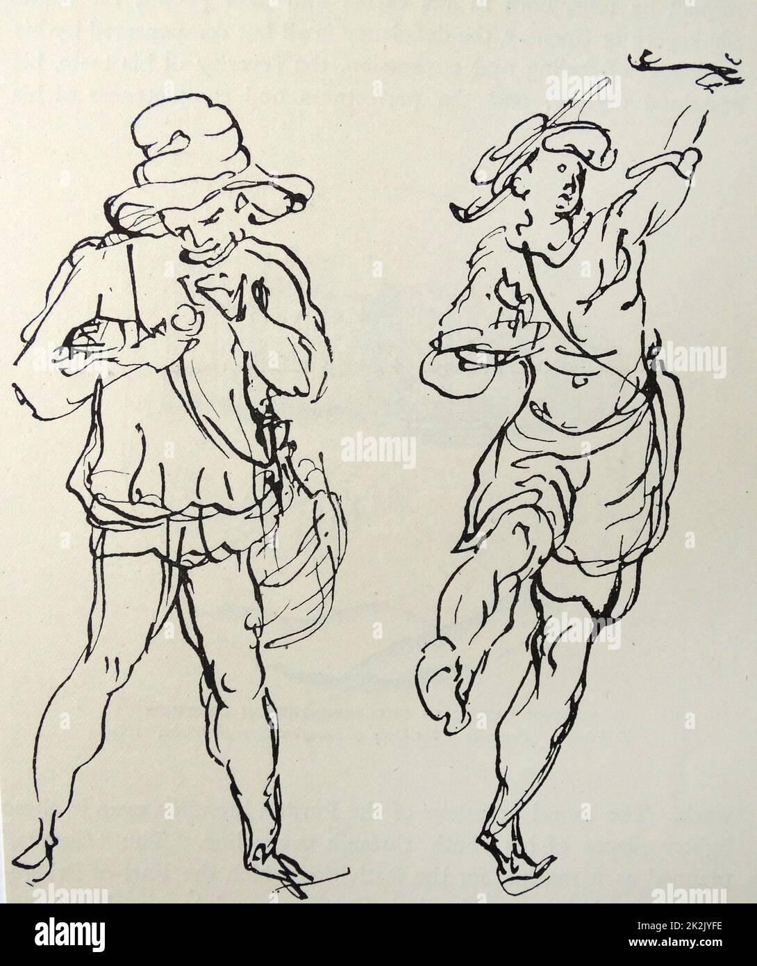 Figures designed by Inigo Jones for the masque, 1893 Stock Photo - Alamy