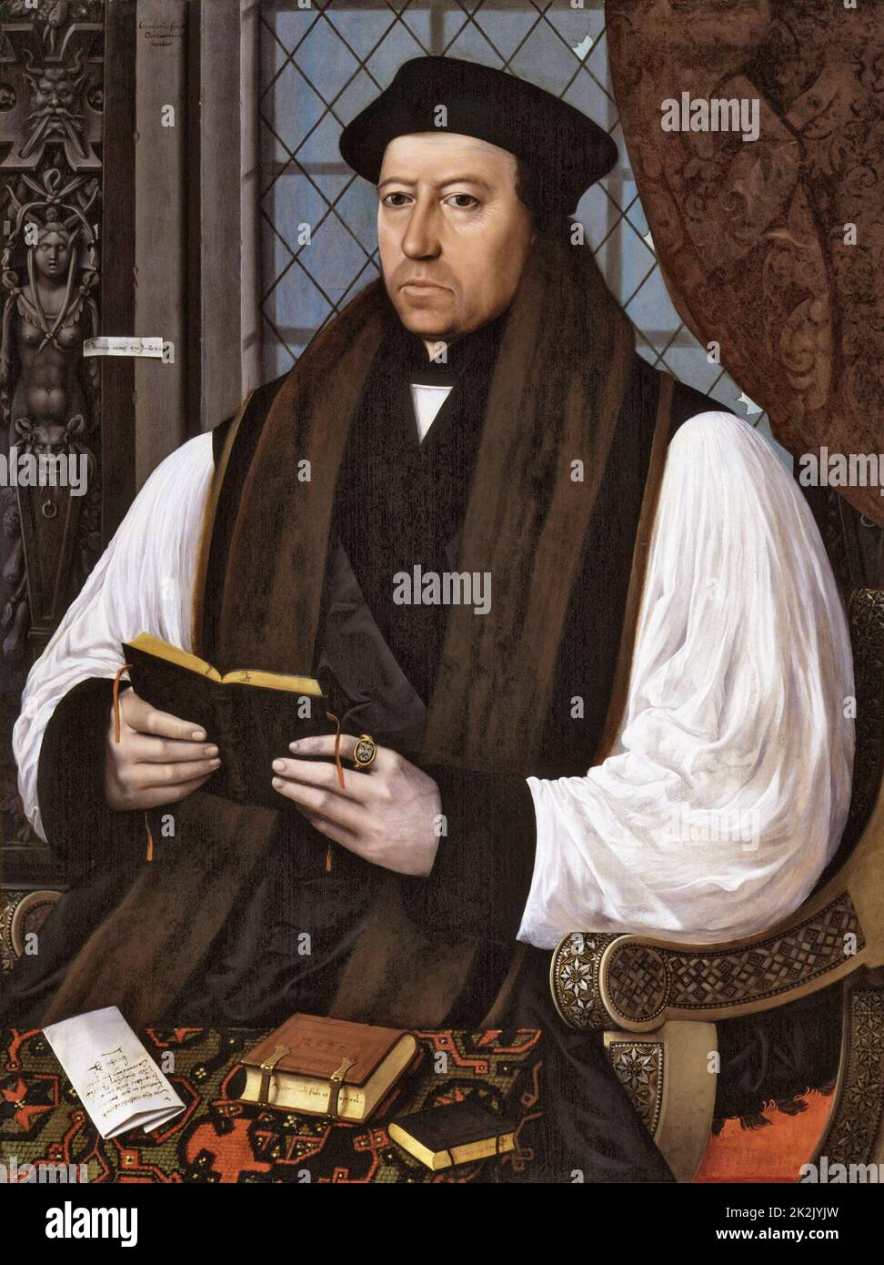 Portrait by Gerlach Flicke, 1545 Thomas Cranmer Archbishop of ...