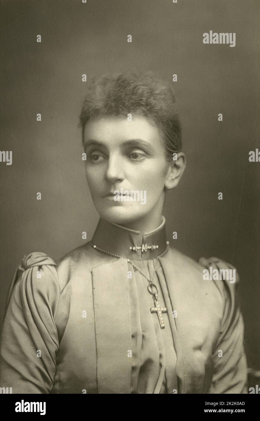 'Susan Jeune, Baroness St Helier (1849-1931) pictured c1890, English ...