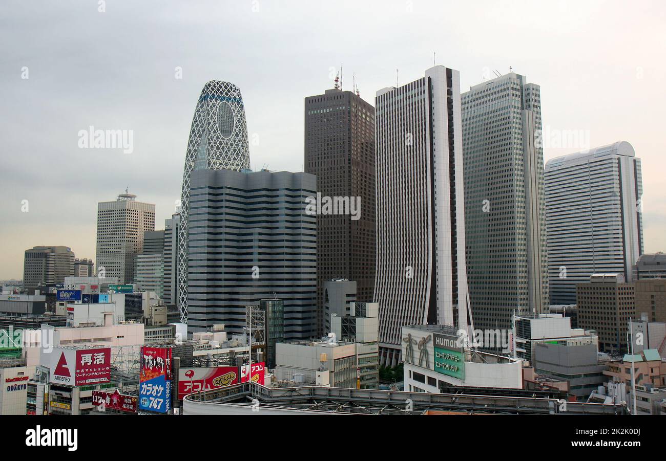 TOKYO,JAPAN-JULY 15:Tokyo Skyline with Skyscrapers from 20th Floor in ...