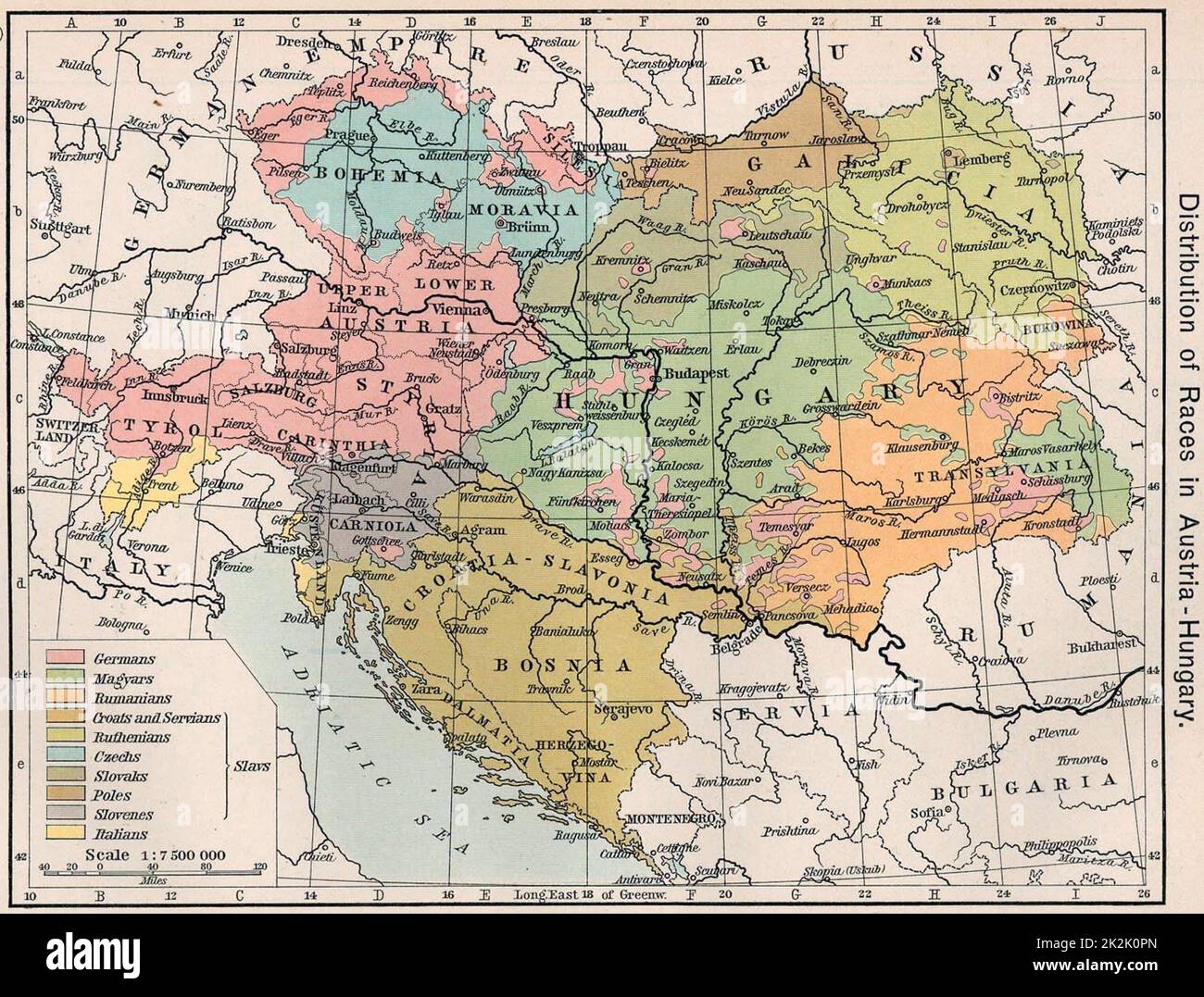 Austrian Empire Map 1800