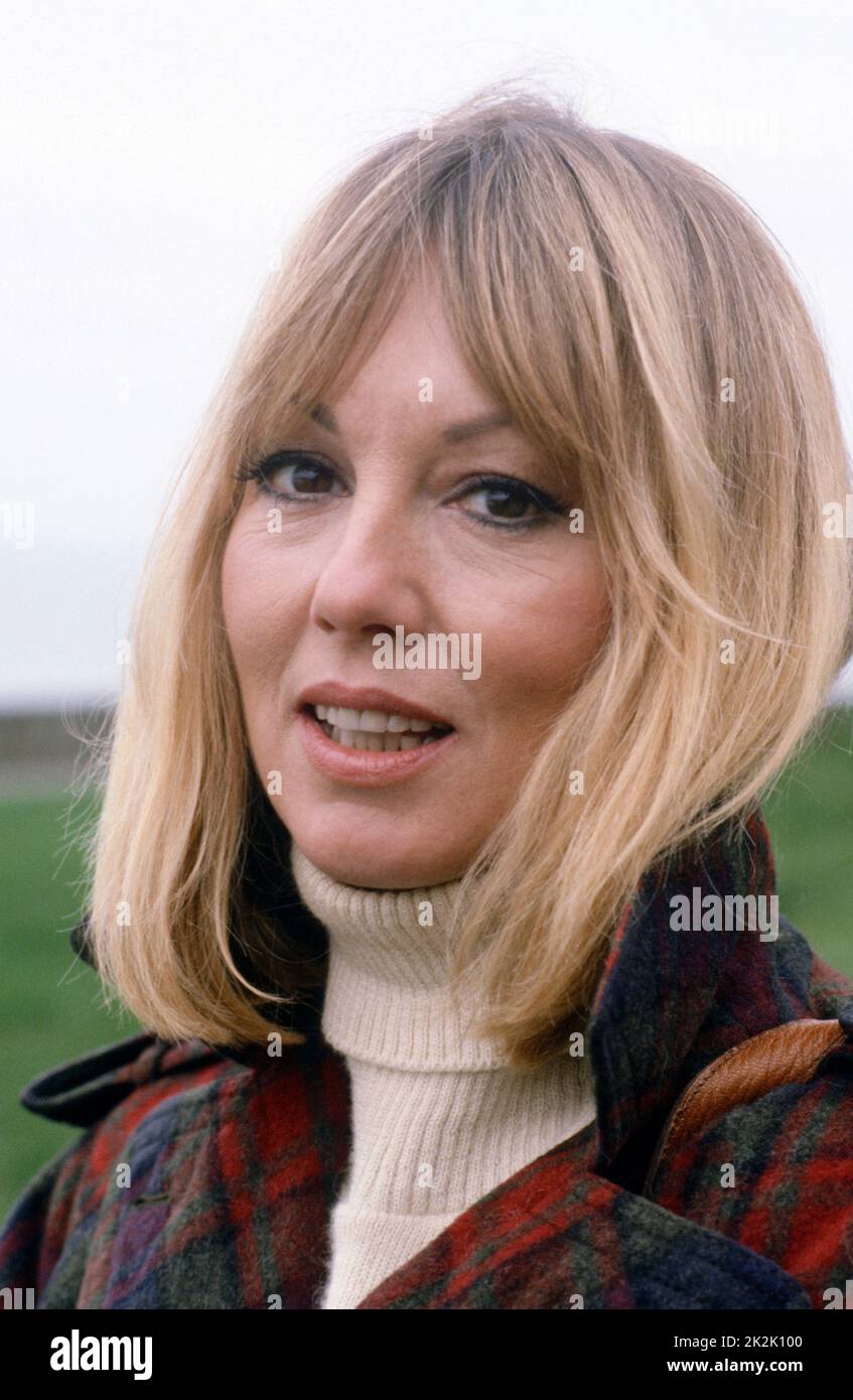 Portrait of French actress Mylène Demongeot in 1982 Stock Photo - Alamy