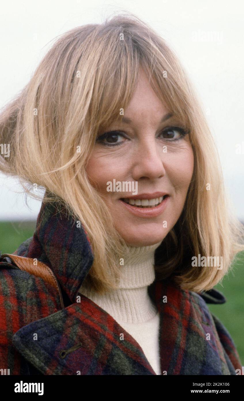 Portrait of French actress Mylène Demongeot in 1982 Stock Photo - Alamy