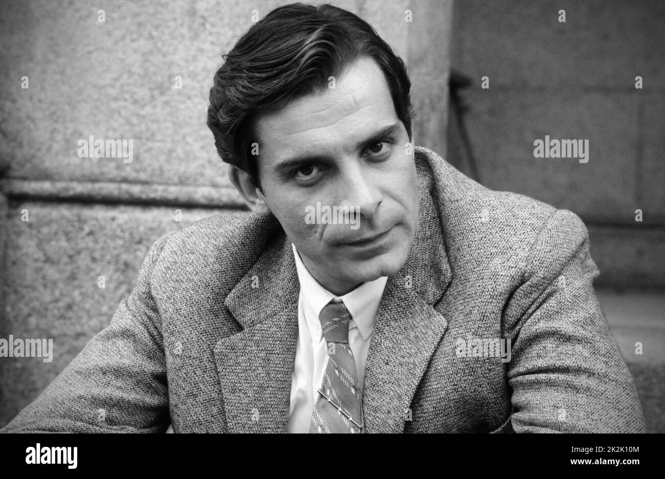 French actor Jacques Weber on the set of the TV series "Les poneys ...