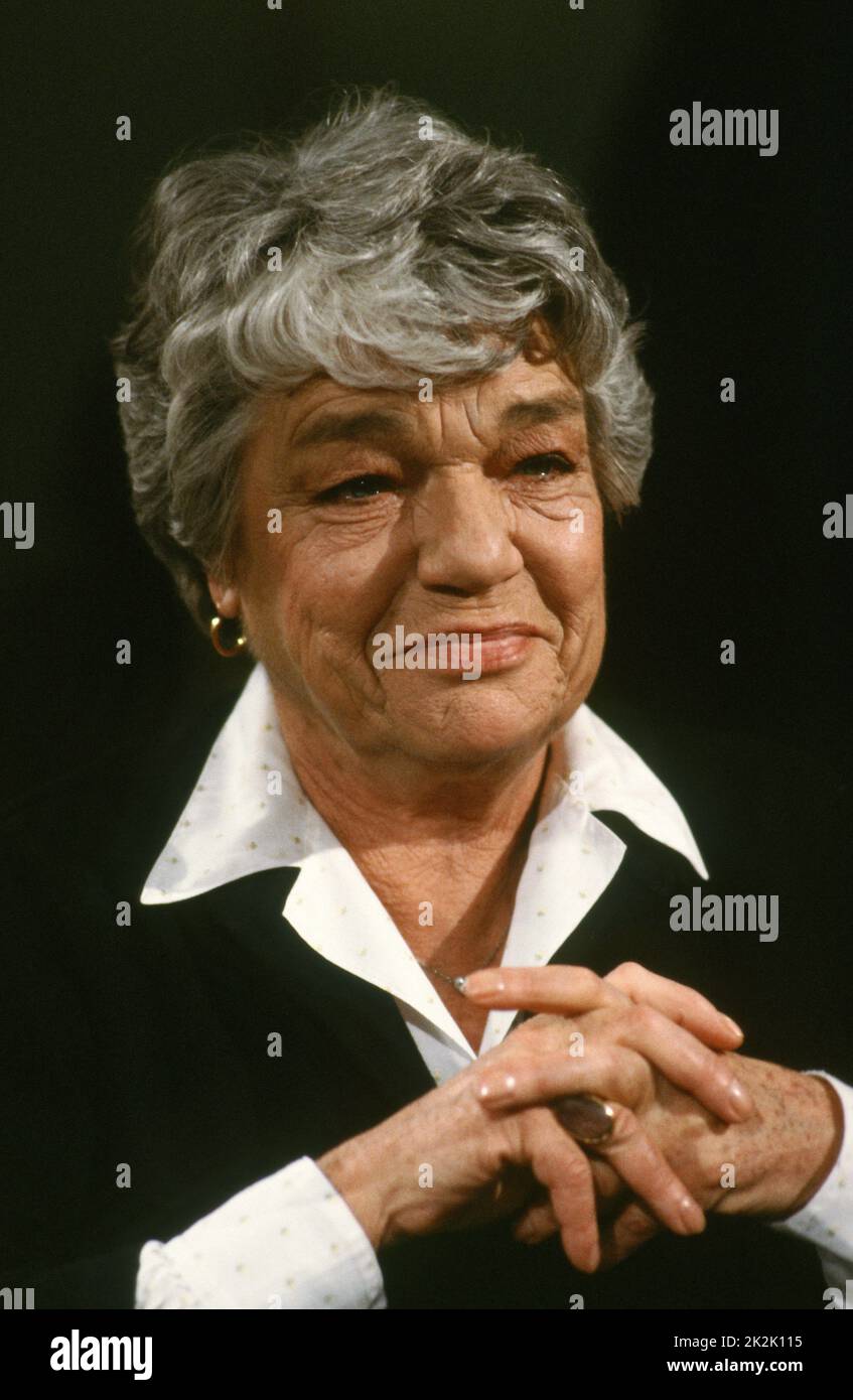 Portrait of the French actress Simone Signoret, attending the literary ...