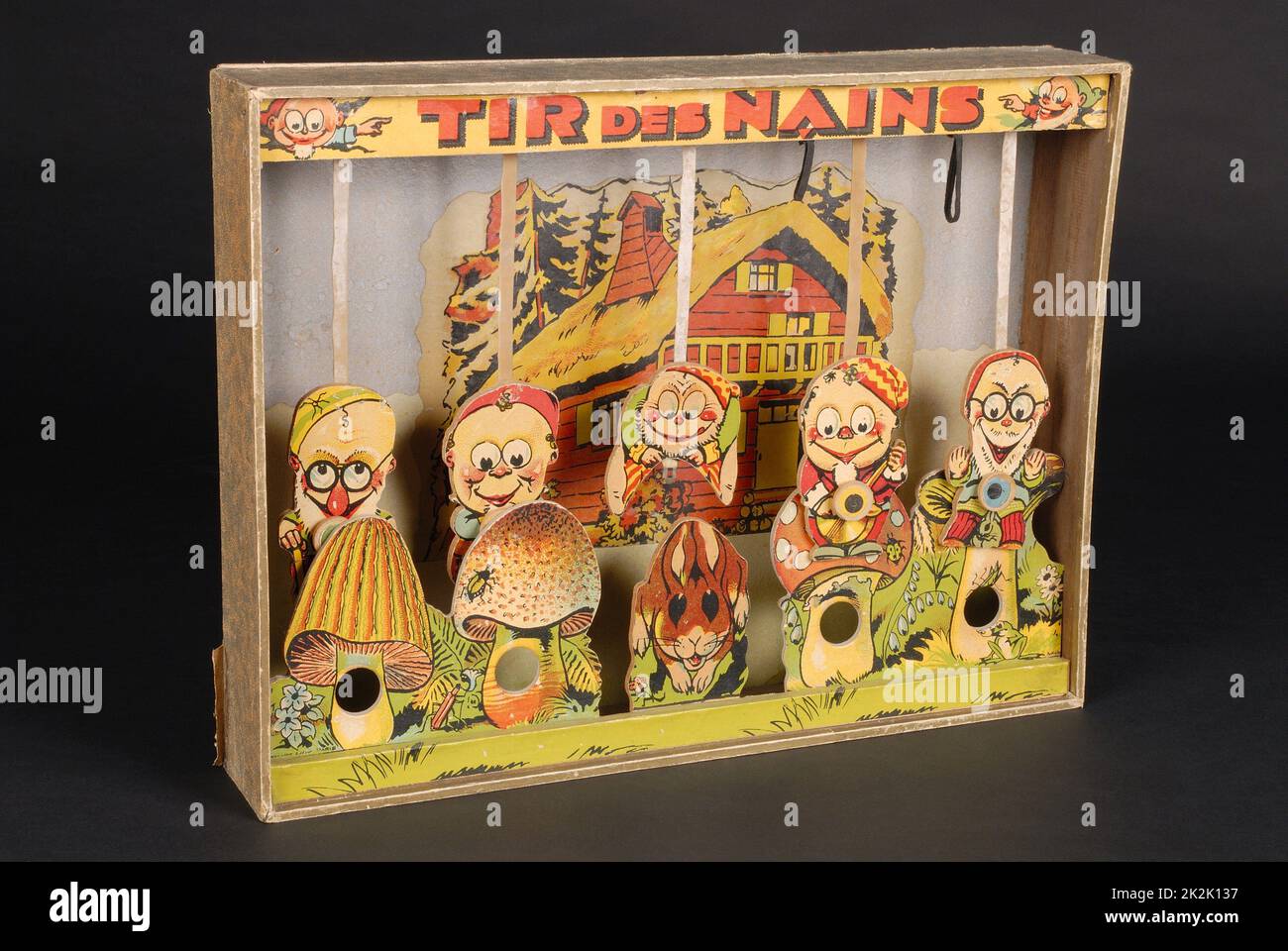 Toy Dwarves shooting toy 1920s Private collection Stock Photo - Alamy