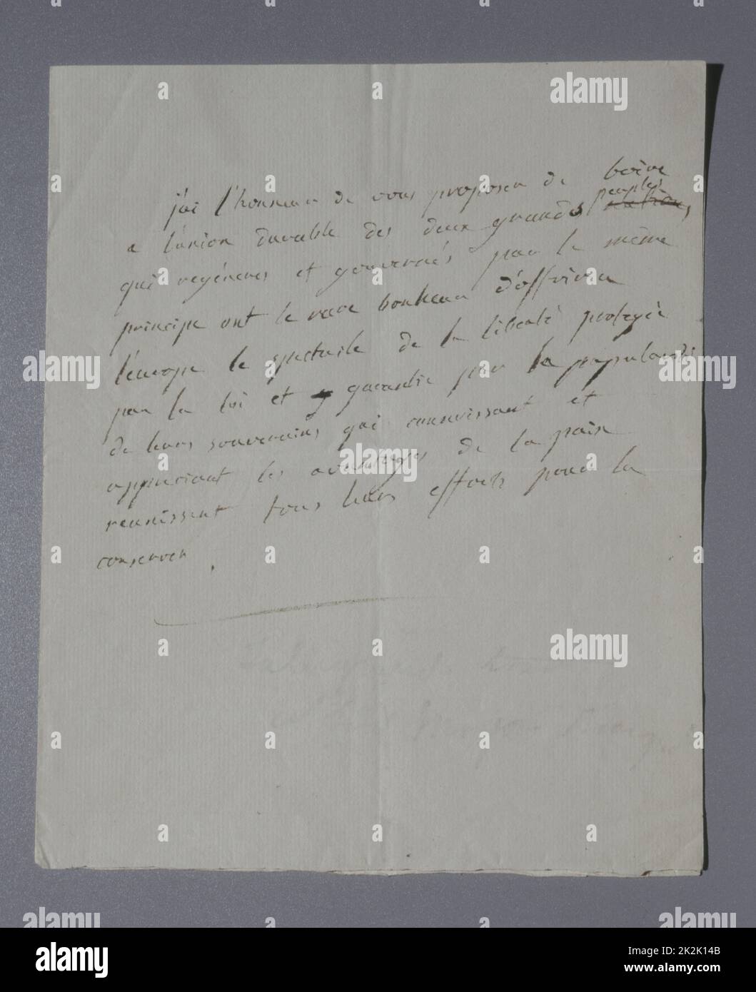 The treaty of amiens napoleon hi-res stock photography and images - Alamy