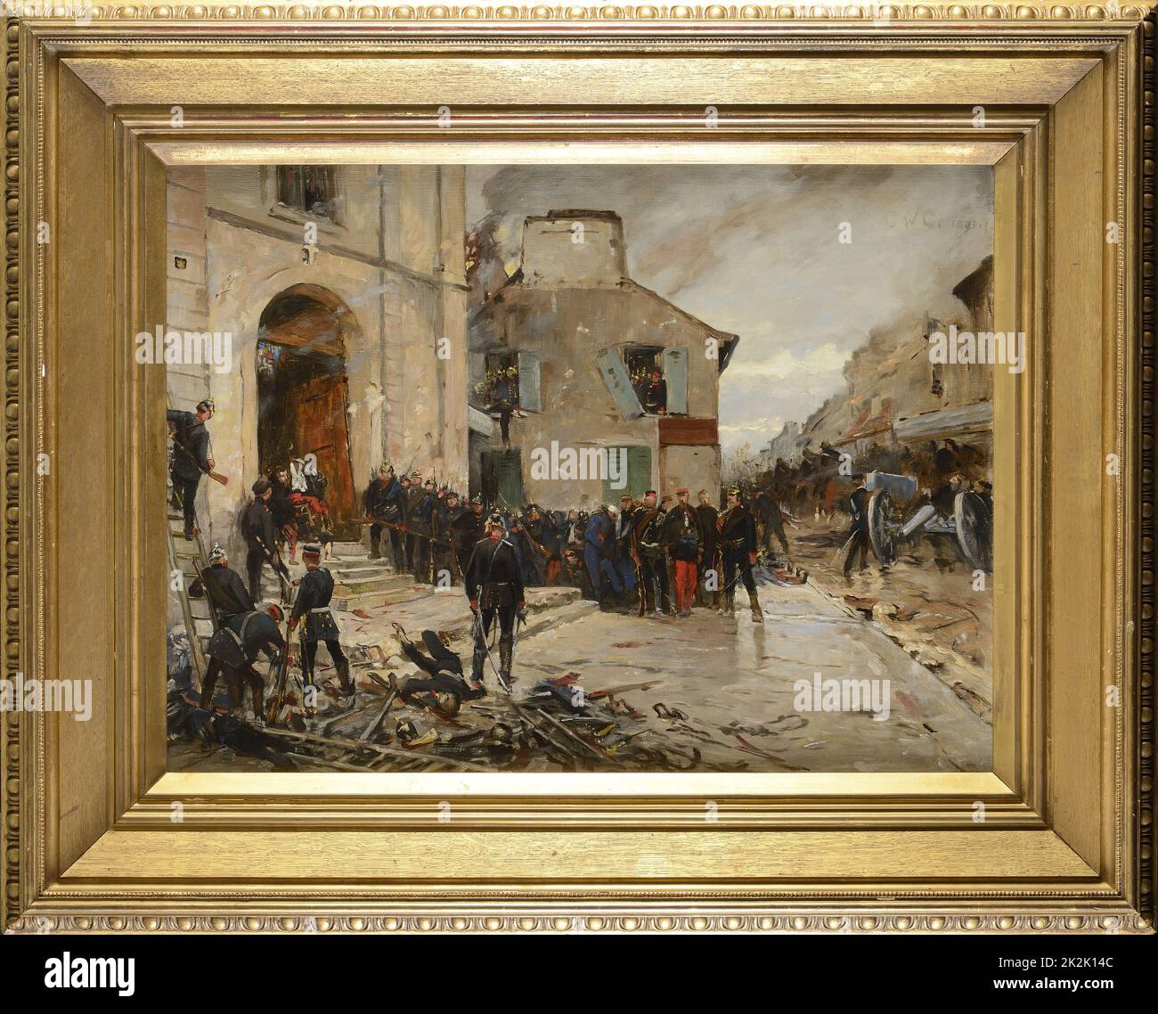 Alphonse de Neuville (1836-1885) French School Le Bourget, 30 October ...