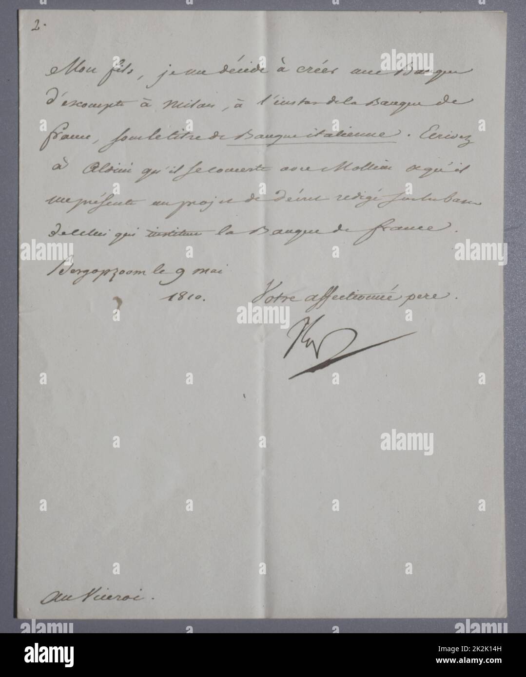 First letter written hi-res stock photography and images - Alamy