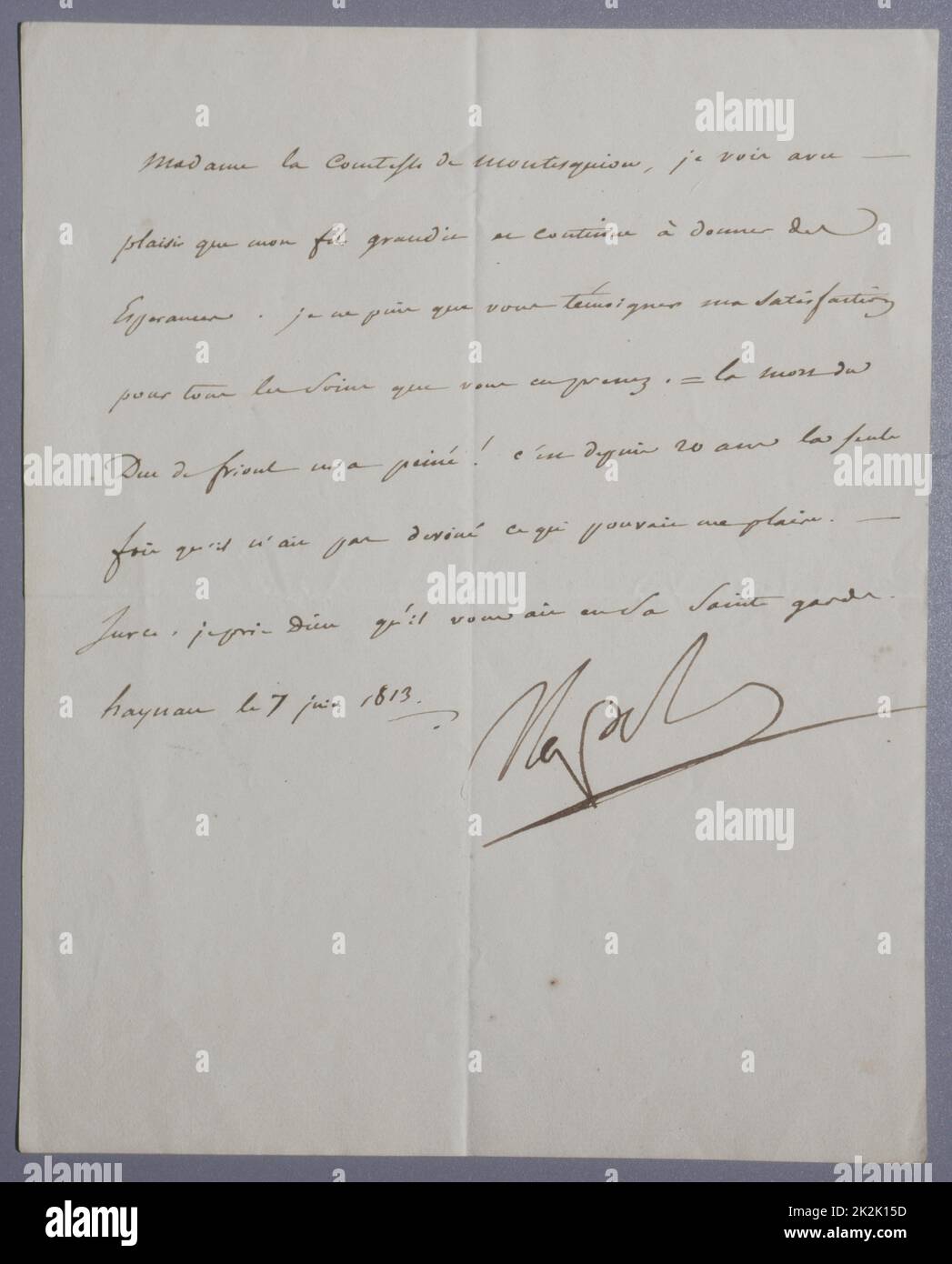 First letter written hi-res stock photography and images - Alamy