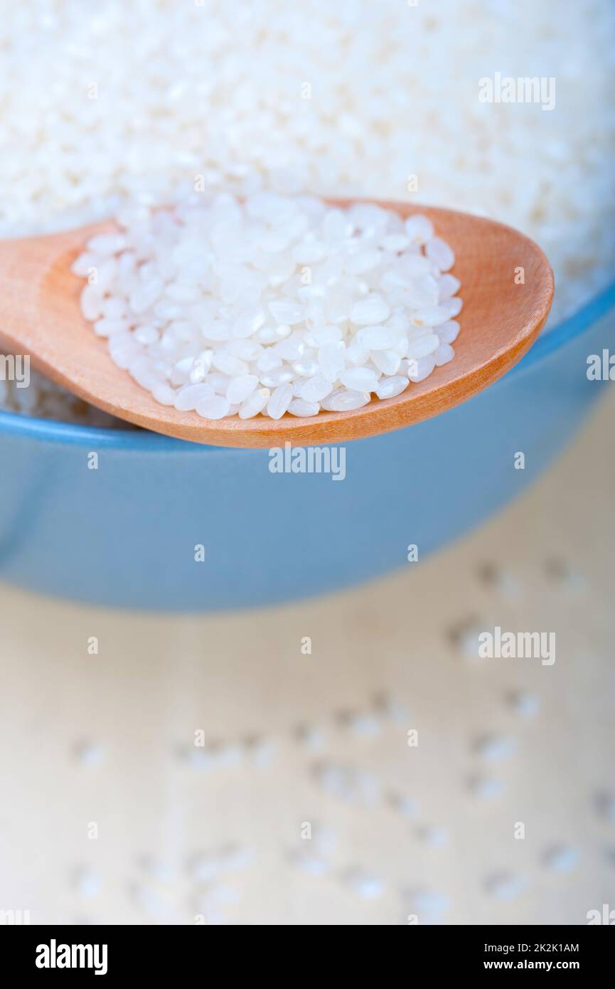 Top view white rice hi-res stock photography and images - Alamy