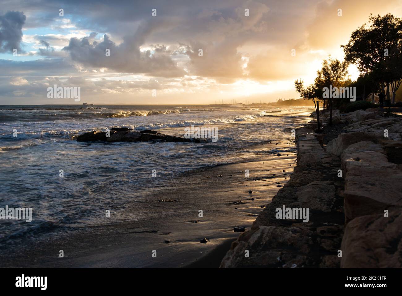 Limassol beach hi-res stock photography and images - Alamy
