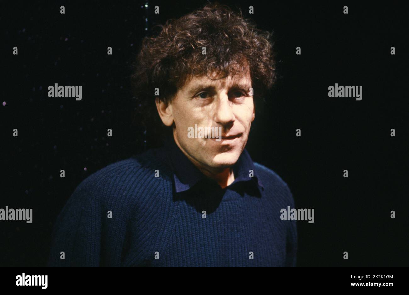 French singer Alain Souchon on a TV show in April 1984 Stock Photo - Alamy