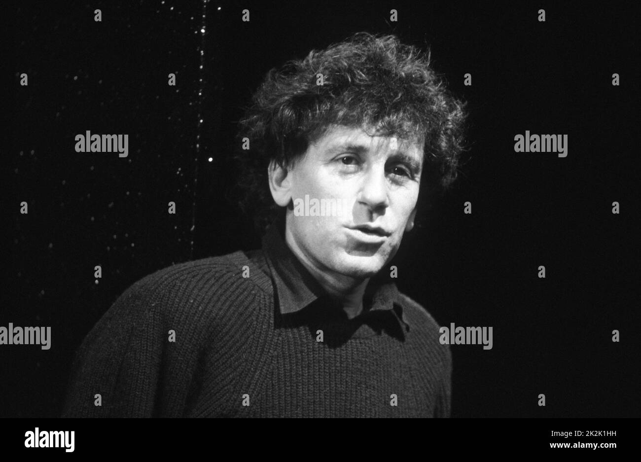 French singer Alain Souchon on a TV show in April 1984 Stock Photo - Alamy