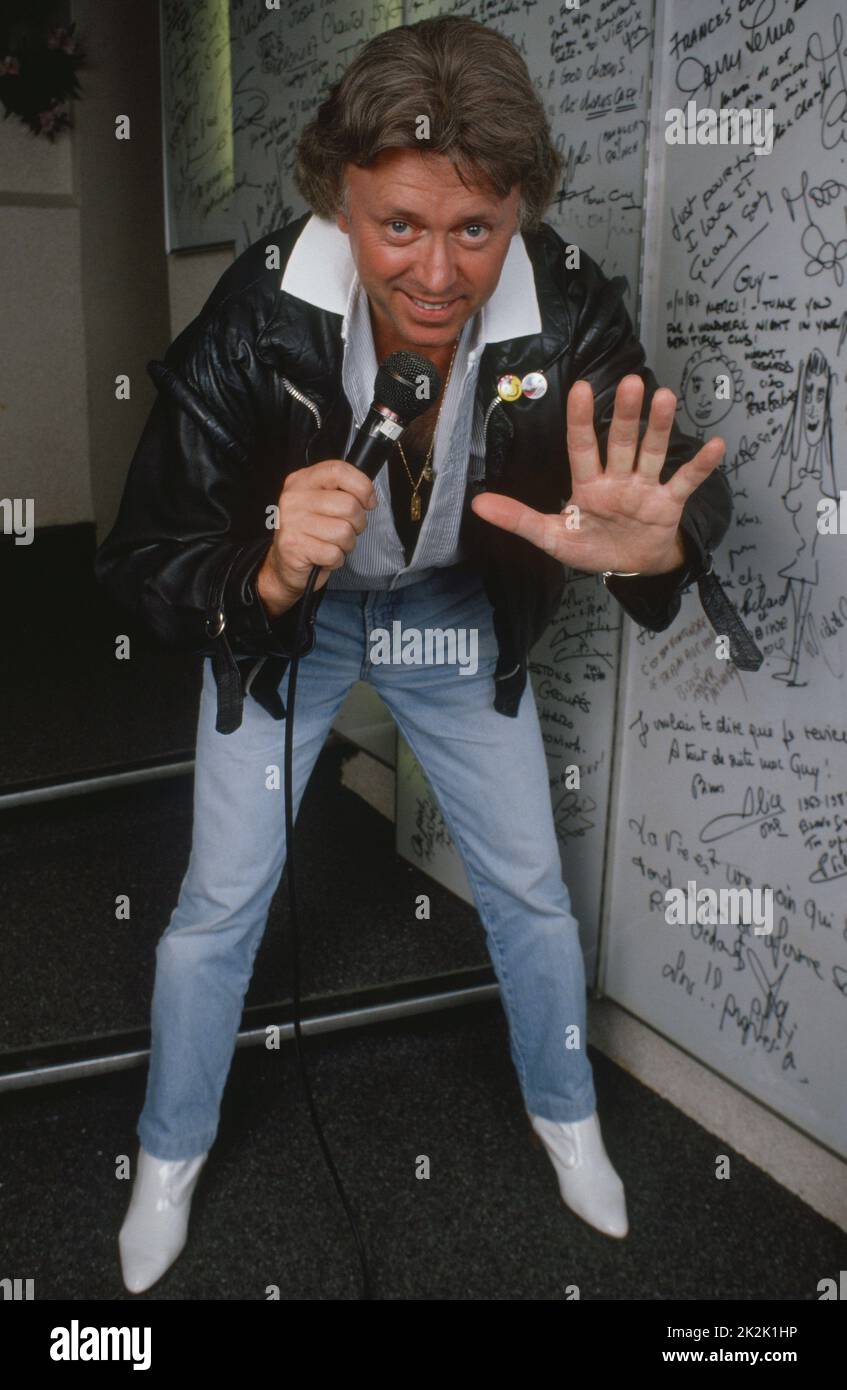 French singer Billy Bridge (Jean-Marc Brige). 1989 Stock Photo - Alamy