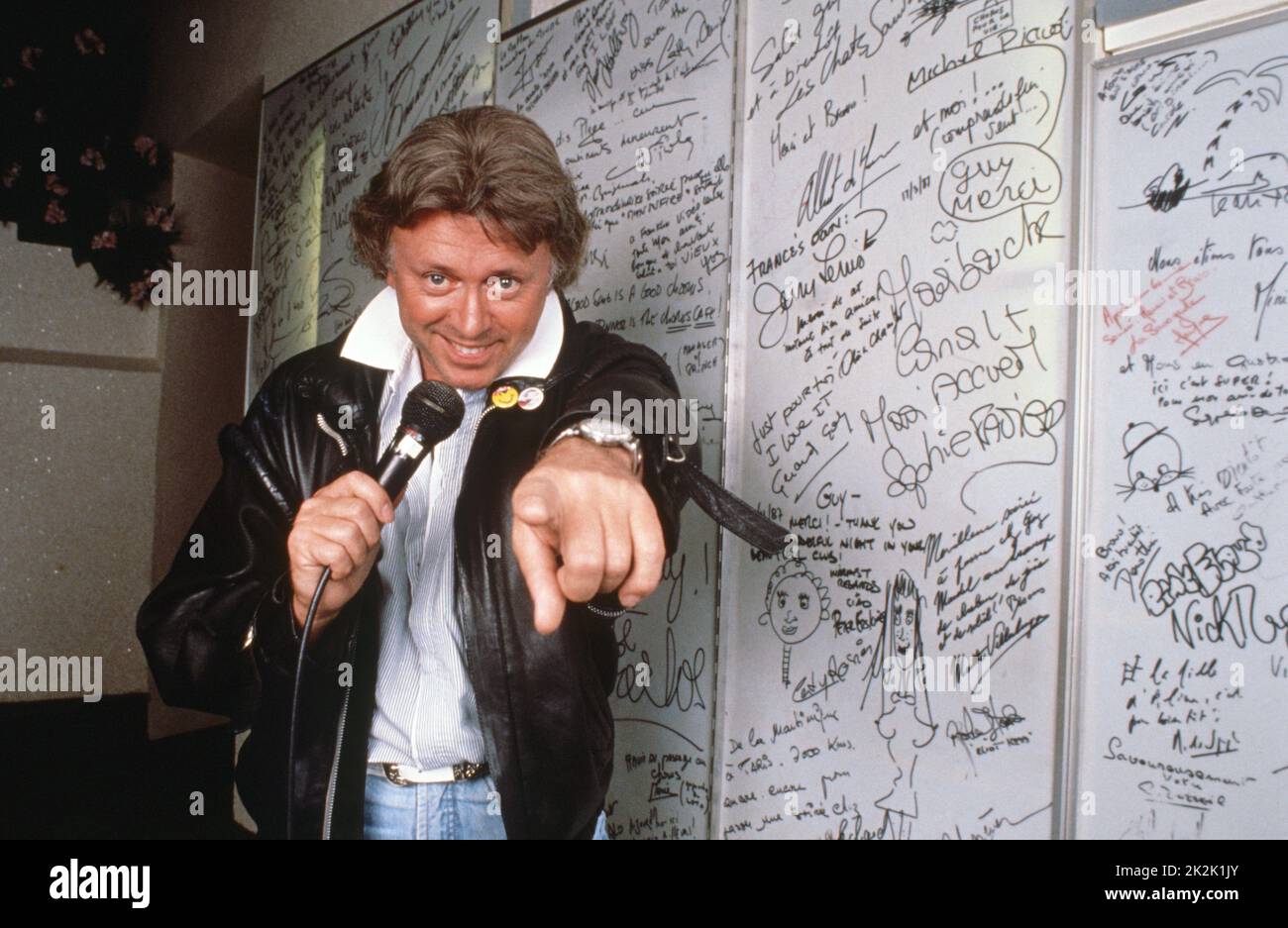 French singer Billy Bridge (Jean-Marc Brige). 1989 Stock Photo - Alamy