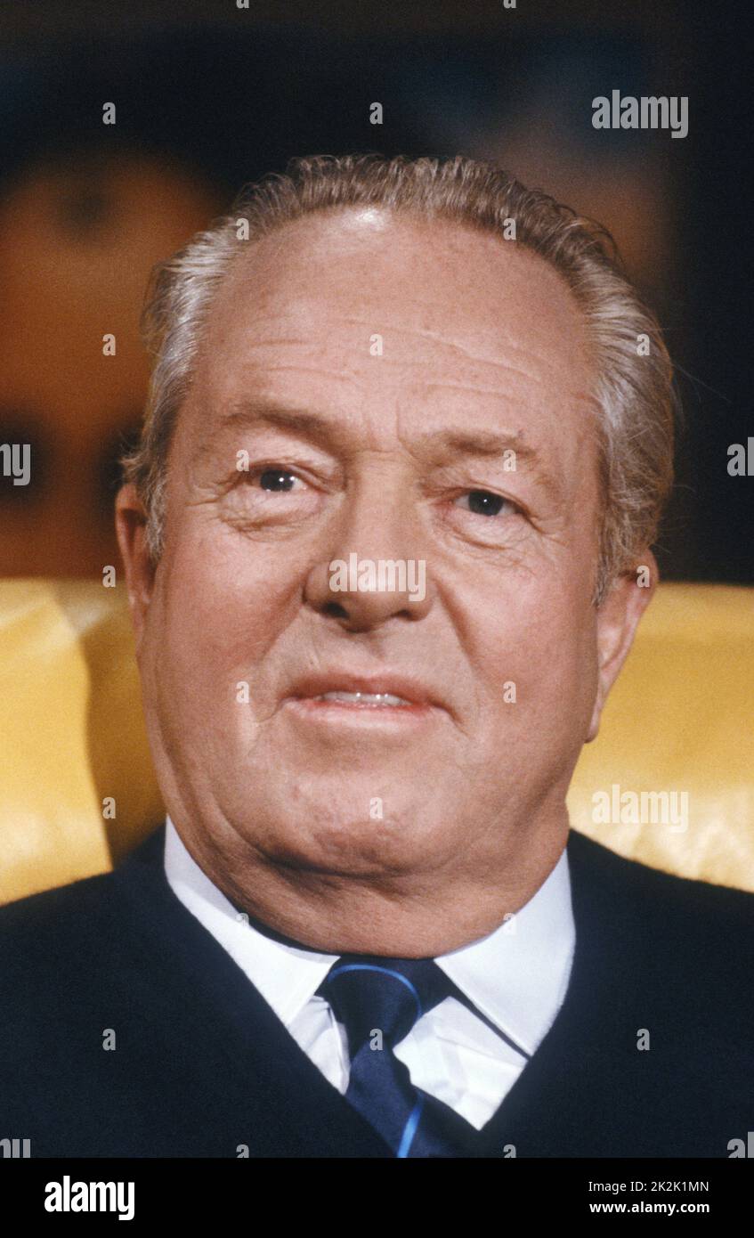 French politician Jean-Marie Le Pen attending the TV show 'Le divan d ...