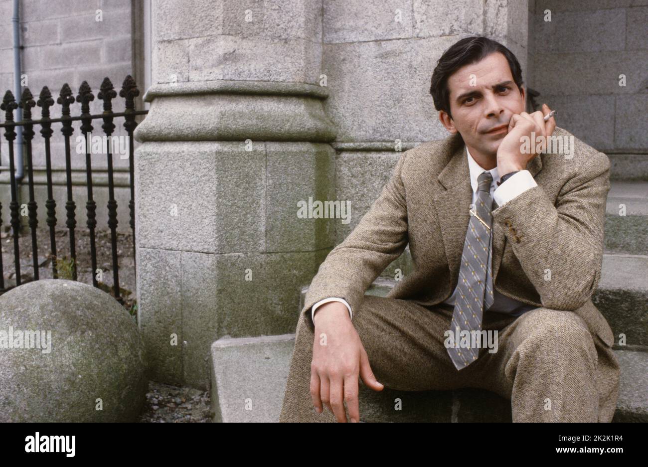 French actor Jacques Weber on the set of the TV series "Les poneys ...
