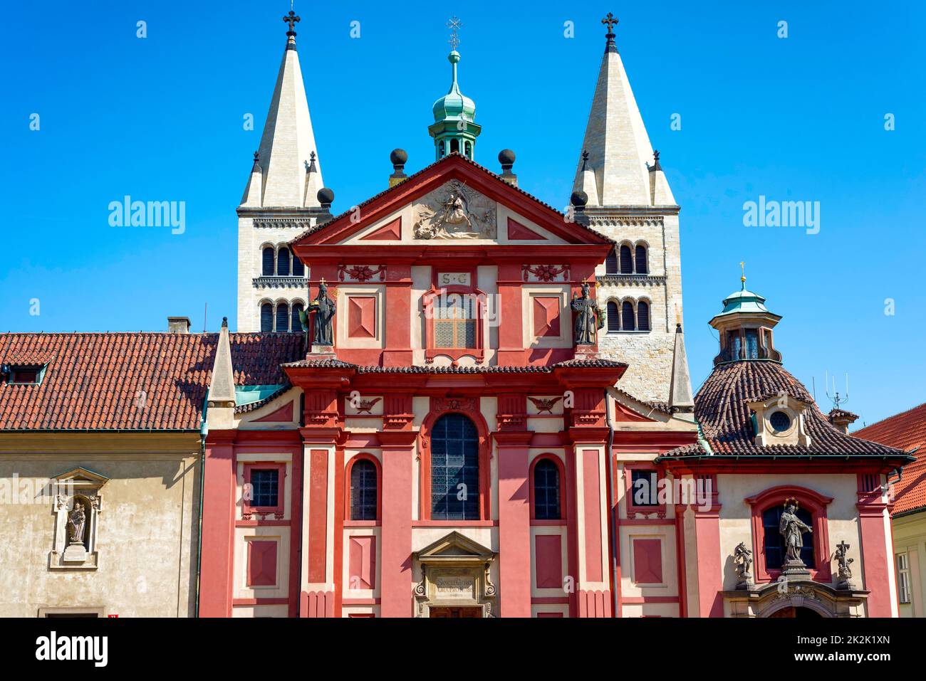St. George's Basilica (Bazilika svateho Jiri). Prague, Czech Republic ...