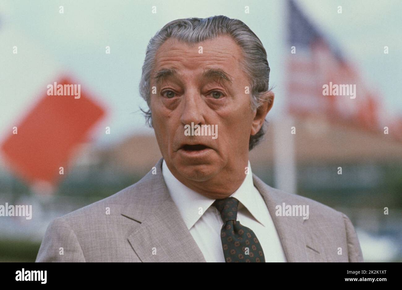The American actor Robert Mitchum, photographed during the 15th edition ...