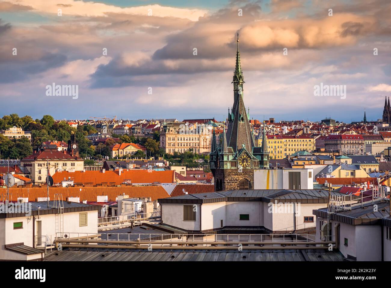 Medieval prague rooftops hi-res stock photography and images - Alamy