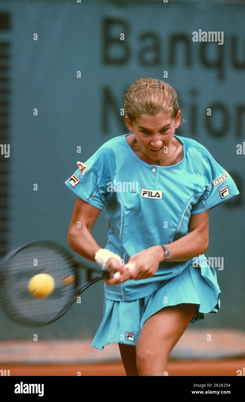 Former Yugoslavian tennis player Monica Seles during the women's ...