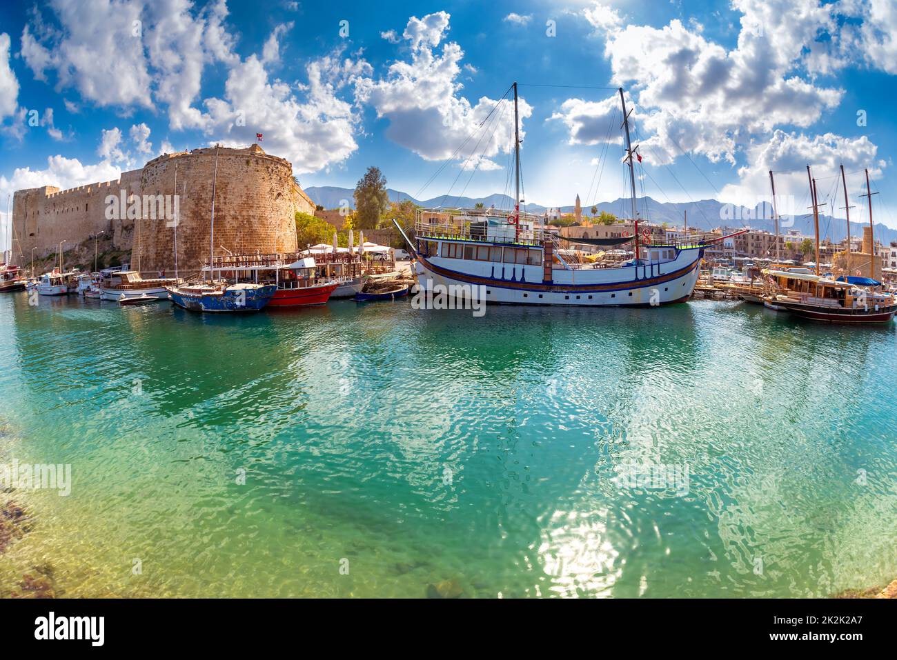 The harbour and medieval castle at Kyrenia. Cyprus Stock Photo - Alamy