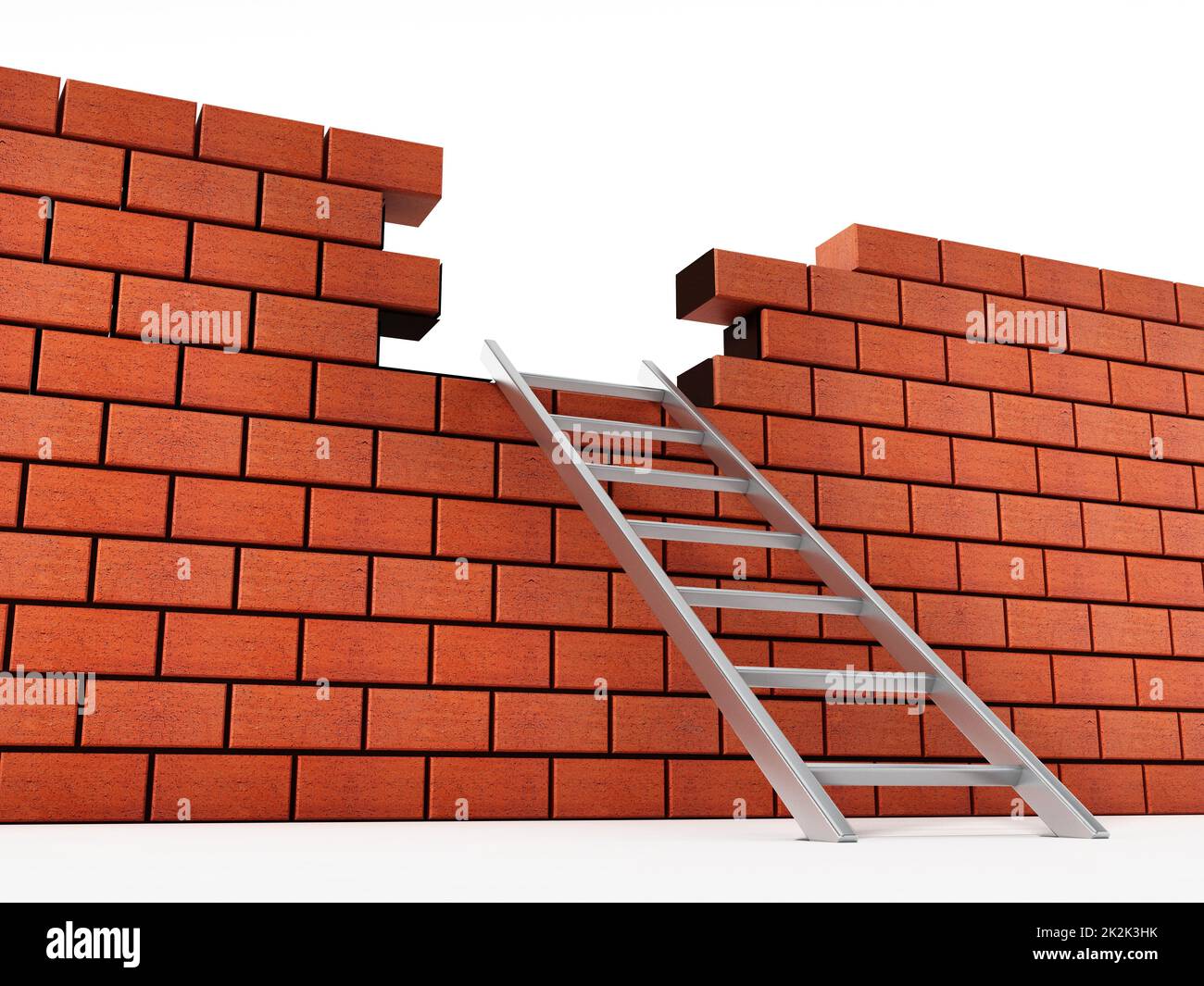 3d illustration brick wall hi-res stock photography and images - Alamy