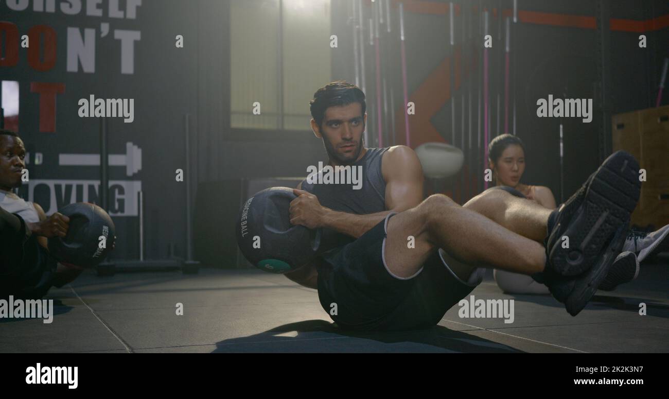 Working out core muscle group hi-res stock photography and images - Alamy