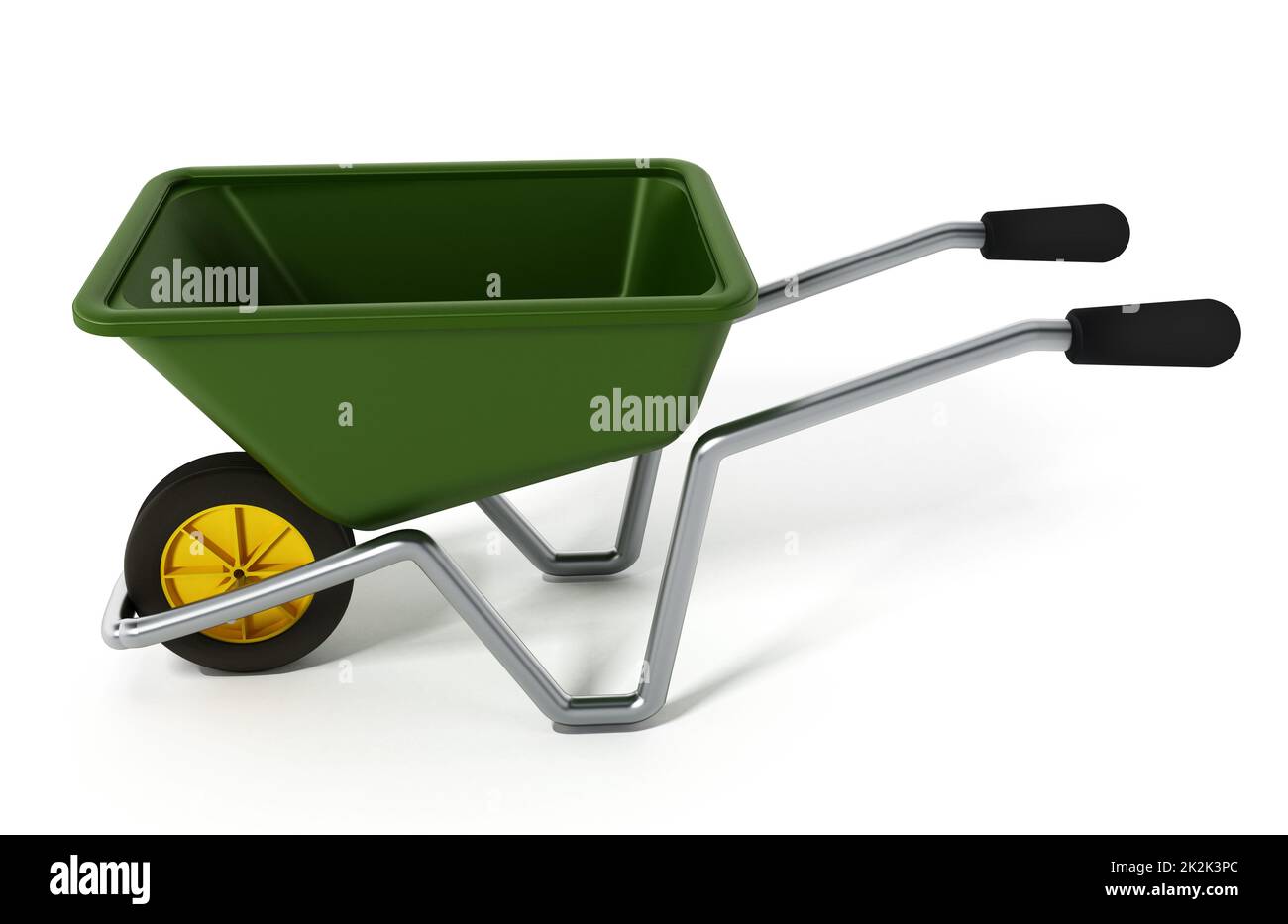 Hand barrow isolated on white background. 3D illustration Stock Photo ...