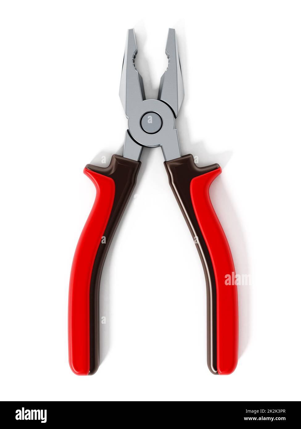 Open pliers isolated on white background. 3D illustration Stock Photo ...