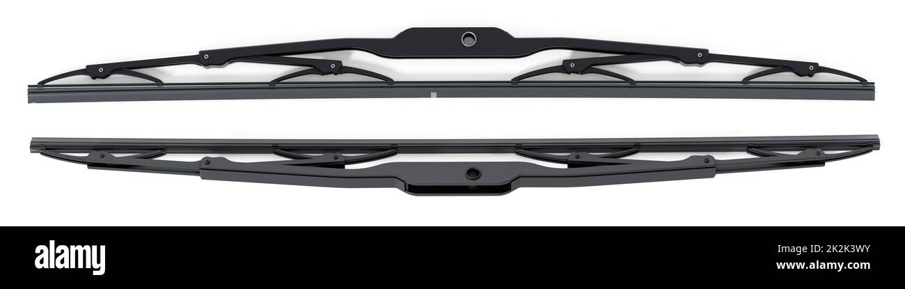 Car wipers isolated on white background. 3D illustration Stock Photo ...