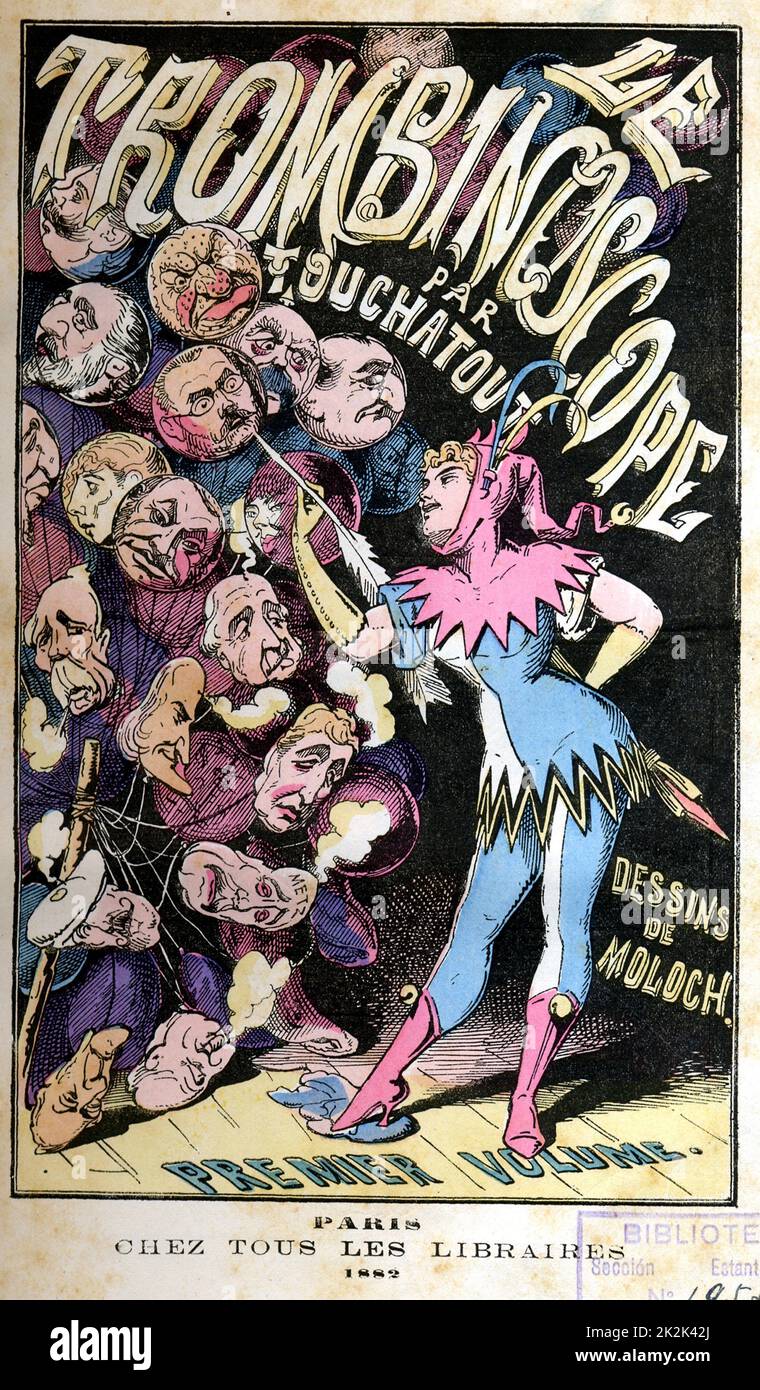 Cover of the French satirical magazine 'Le Trombinoscope' by Touchatout ...