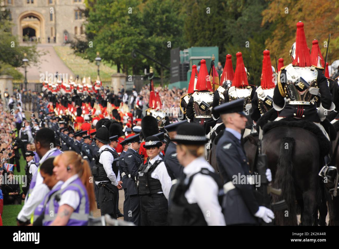 Funeral of Queen Elizabeth II Windsor Monday 19th September 2022 Stock ...