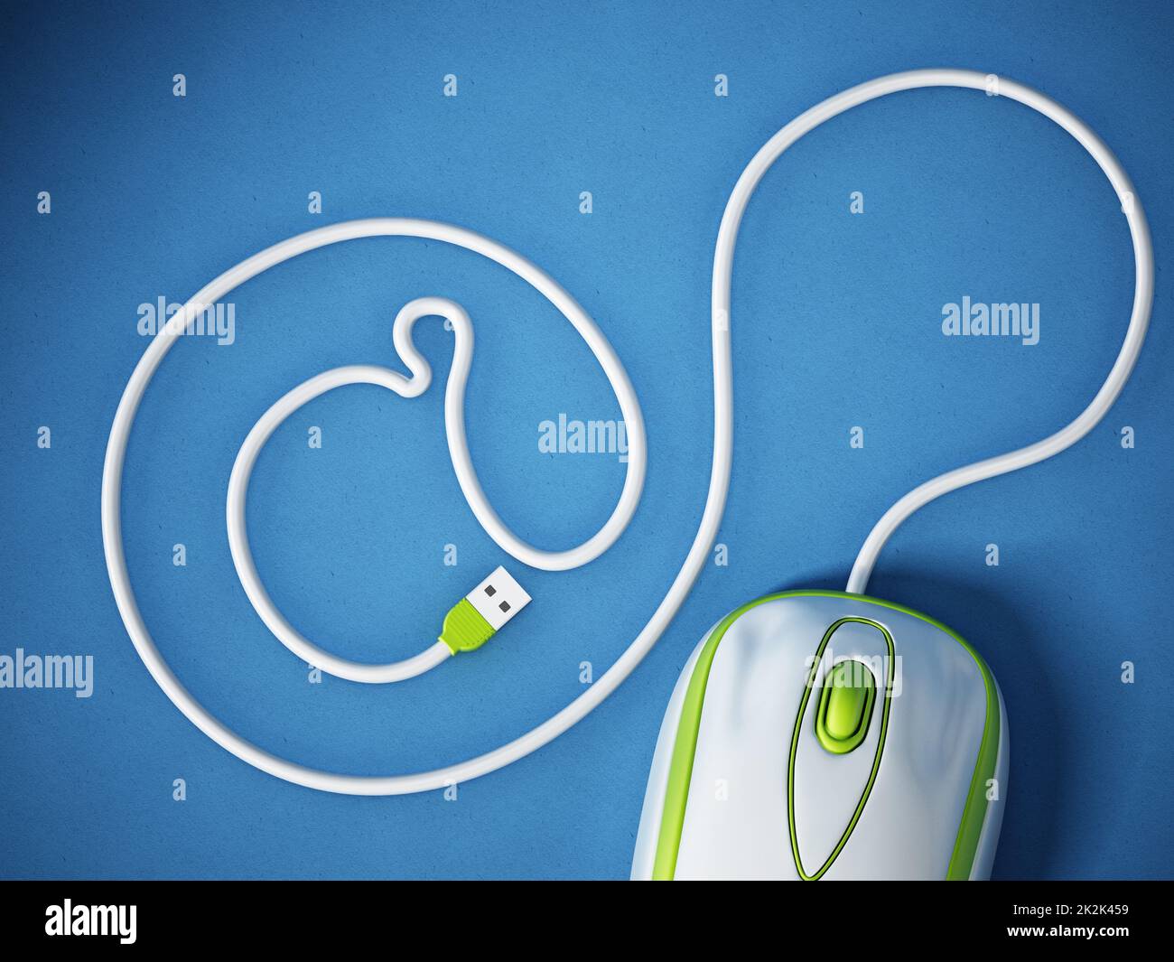 3d illustration cable hi-res stock photography and images - Alamy