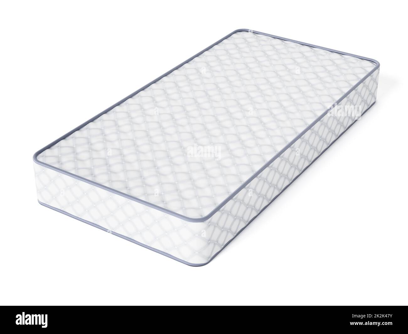 Mattress isolated on white background. 3D illustration Stock Photo - Alamy