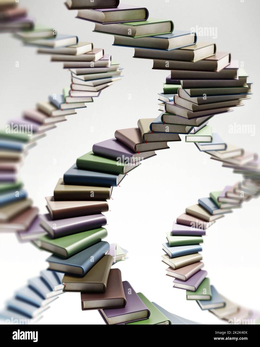 Illustration book climbing stairs hi-res stock photography and images ...