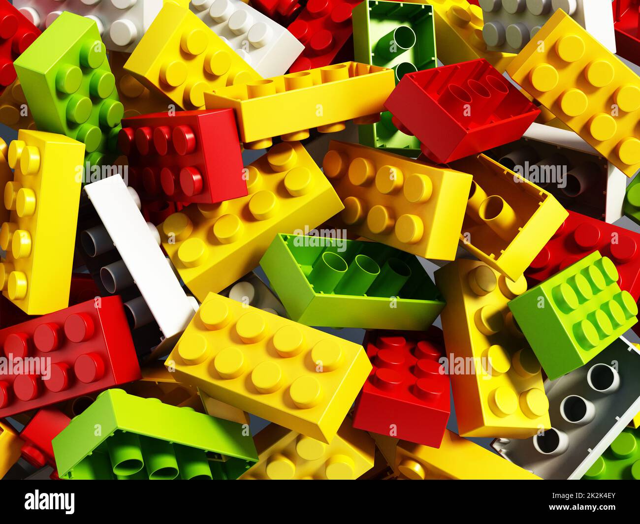 Building blocks background. 3D illustration Stock Photo - Alamy