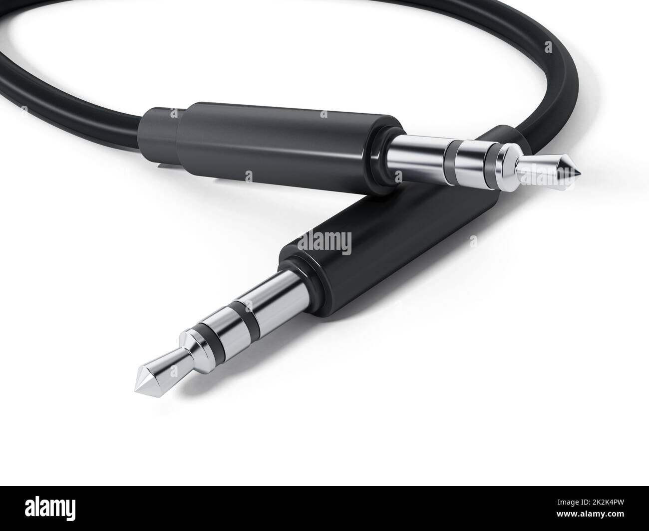 Instrument cable isolated on white background. 3D illustration Stock ...