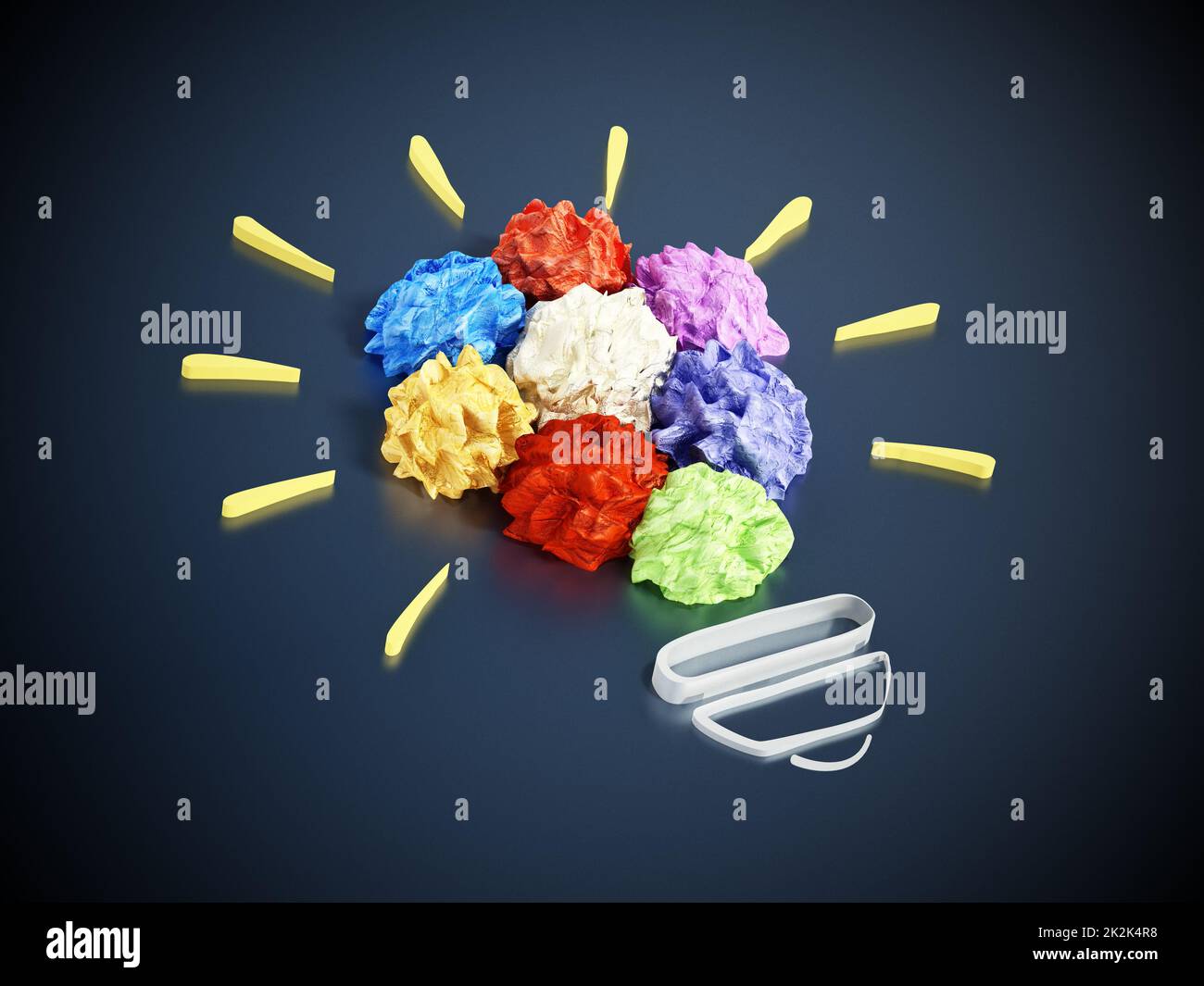 Colorful lightbulb hi-res stock photography and images - Alamy